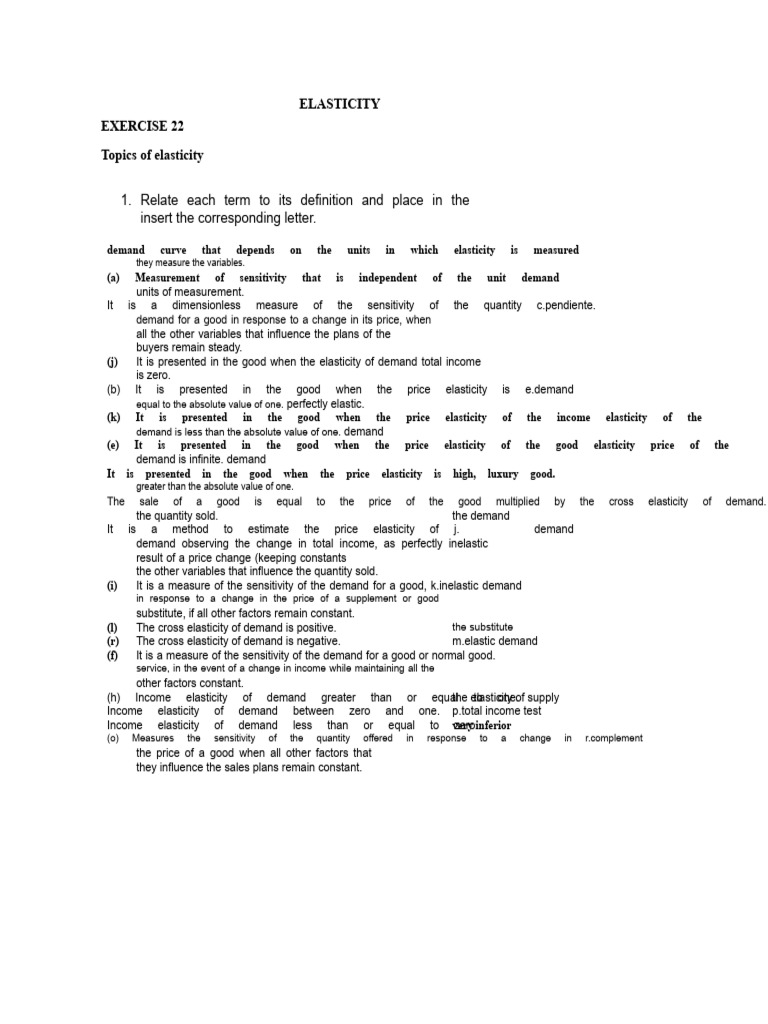 Elasticity | PDF | Elasticity (Economics) | Price Elasticity Of Demand