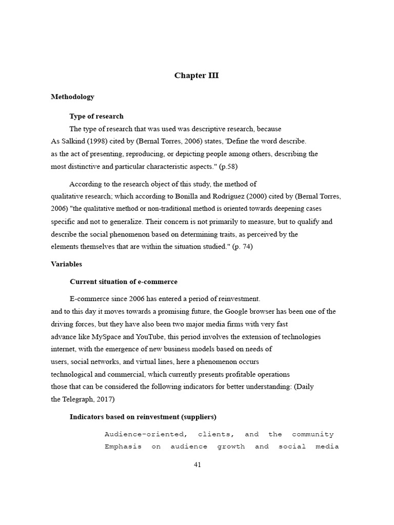 Methodological Framework (E-Commerce) | PDF | Methodology | Quantitative Research