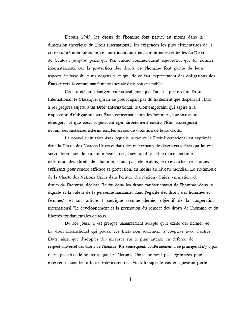 Évolution des droits de l'homme depuis 1945 | PDF | Droits de l'homme ...