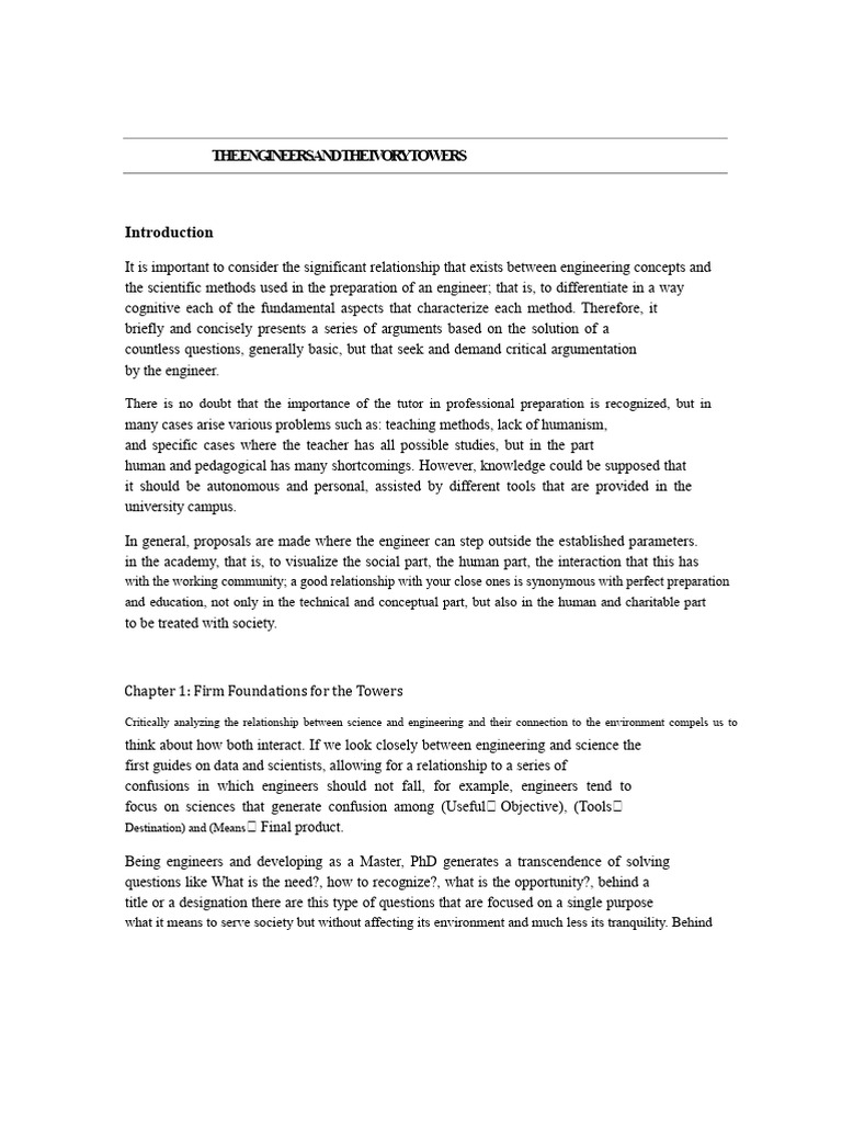 Engineering Education and Humanism | PDF | Knowledge | Engineering