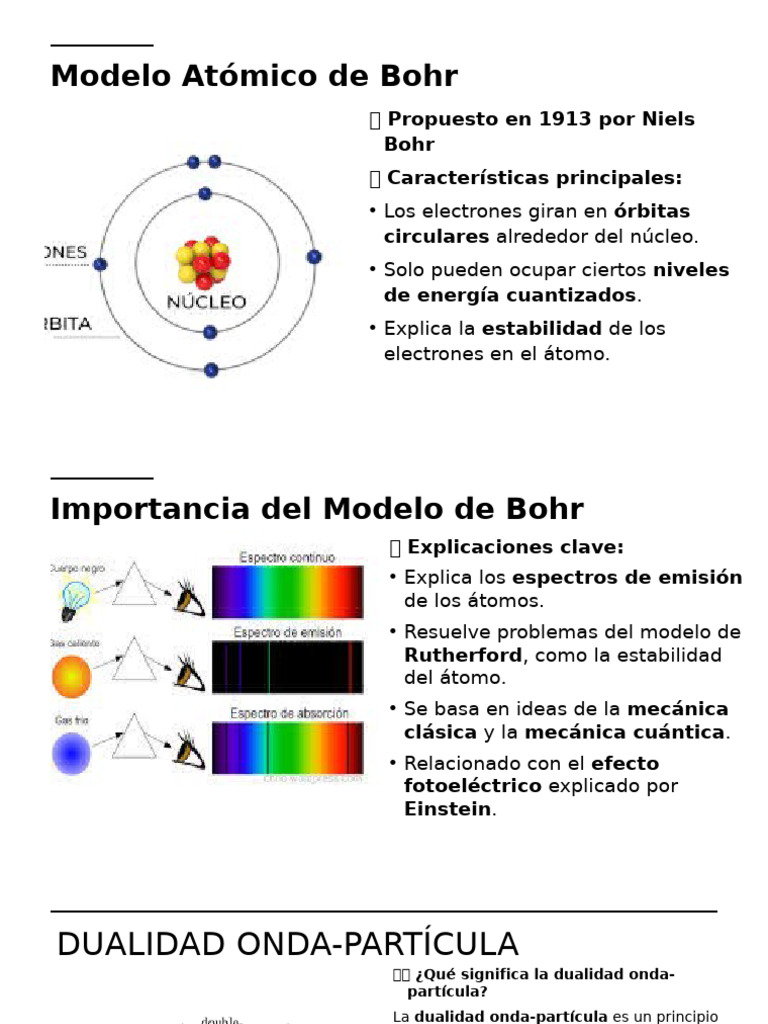 Modelo Atómico de Bohr | PDF | Mecánica cuántica | Electrón