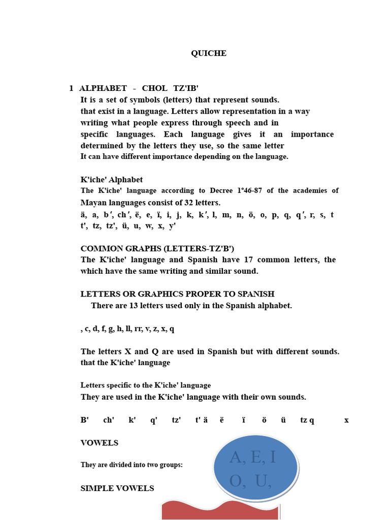 K'iche' | PDF | Alphabet | Verb