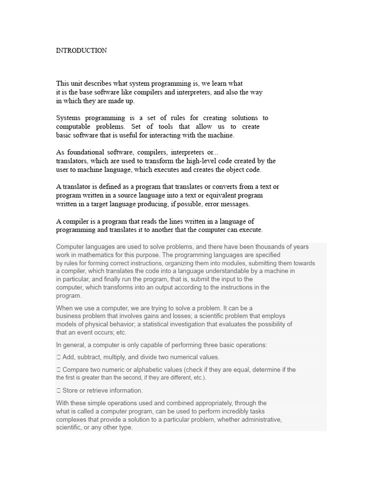 Introduction and Conclusions | PDF | Programming | Computer Program