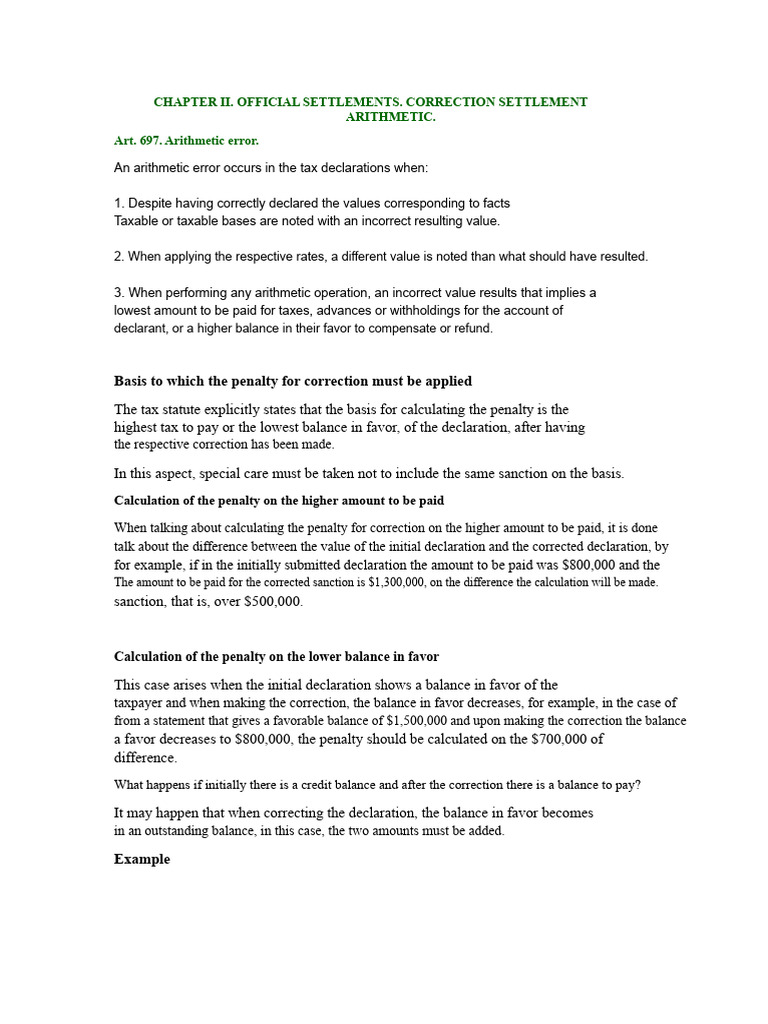 Complete example of sanction for correction | PDF | Taxes | Taxpayer