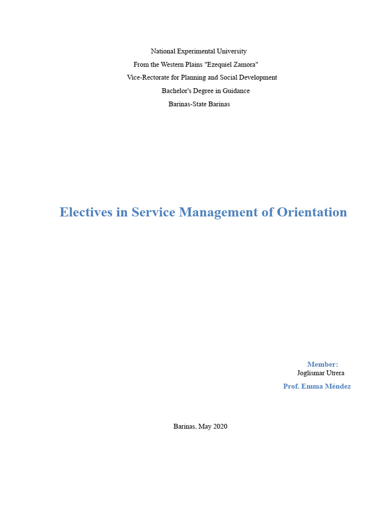 Approach To The Different Models of Guidance. Report | PDF ...