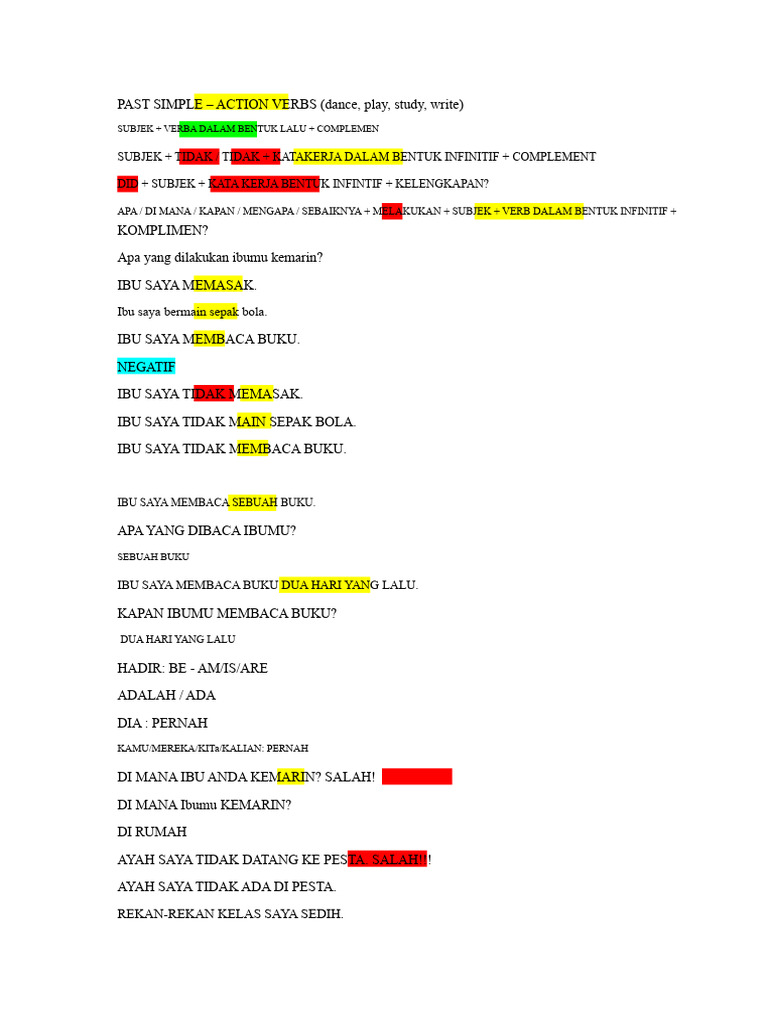 Past Simple, Past Continuous Dan Past Perfect | PDF