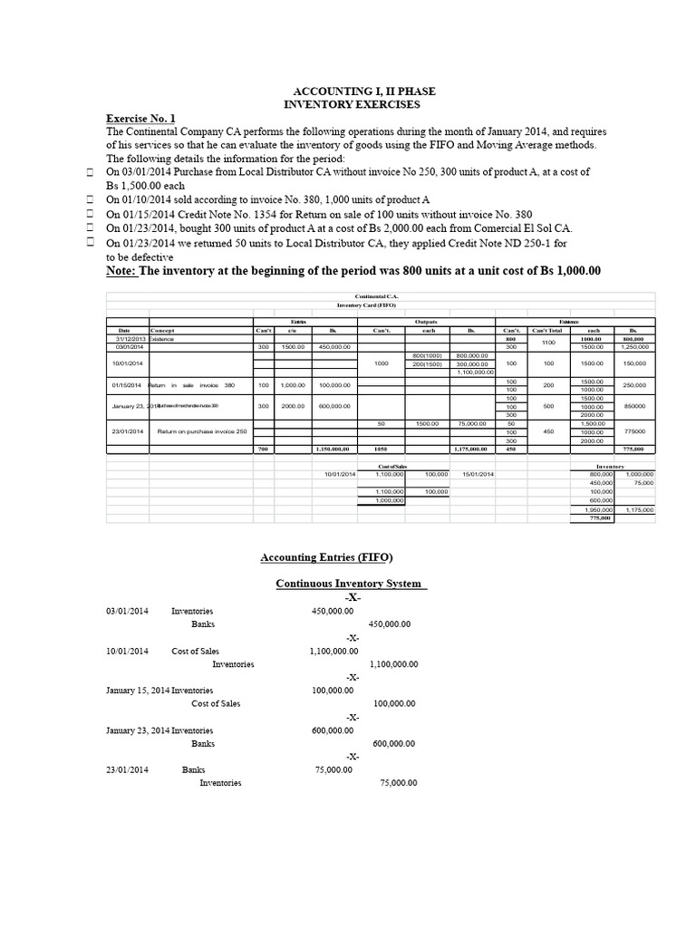 Inventory Evaluation Methods in Accounting | PDF | Depreciation | Cost ...