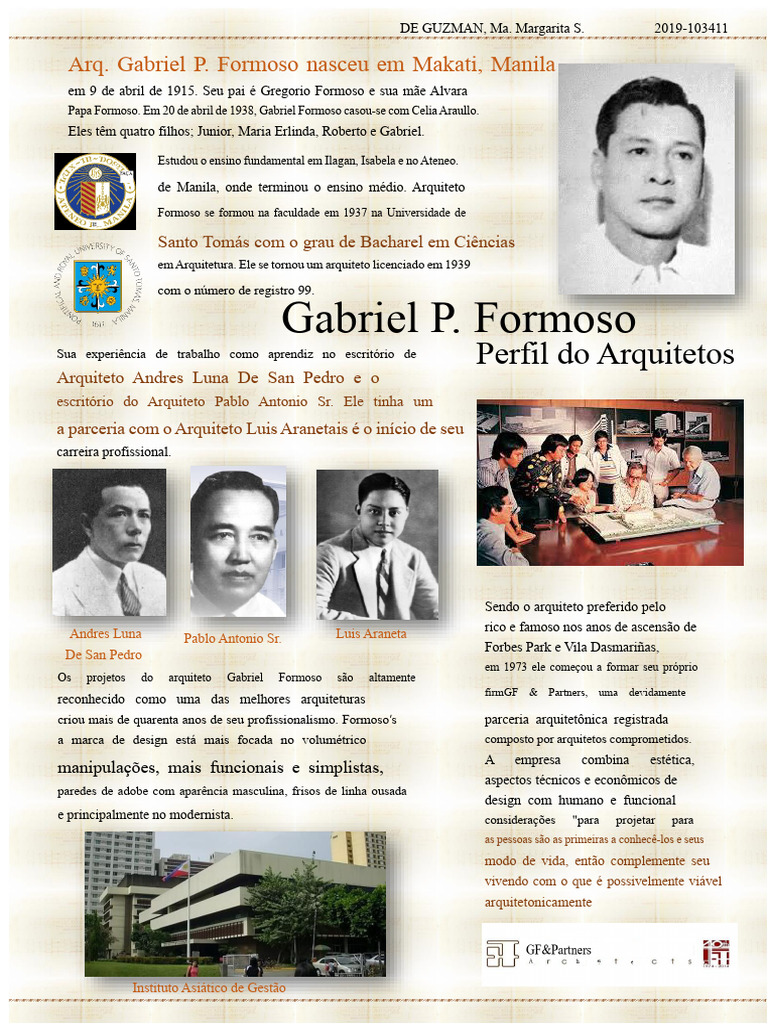 Gabriel Formoso | PDF | Manila | Arquiteto