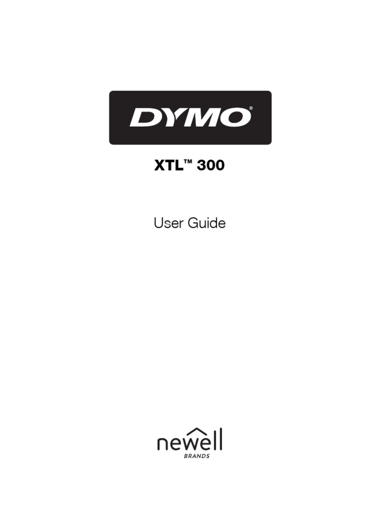 XTL 300 Label Maker User Guide | PDF | Menu (Computing) | Electrical ...