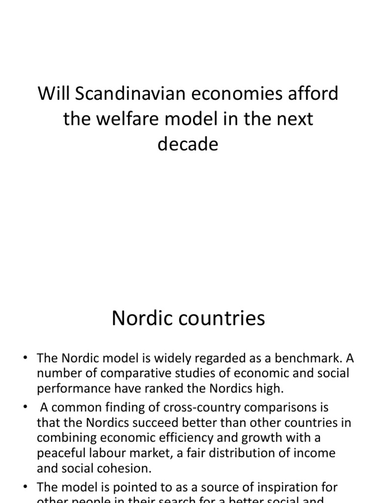 Will Scandinavian Economies Afford The Welfare Model in | PDF | Labour ...