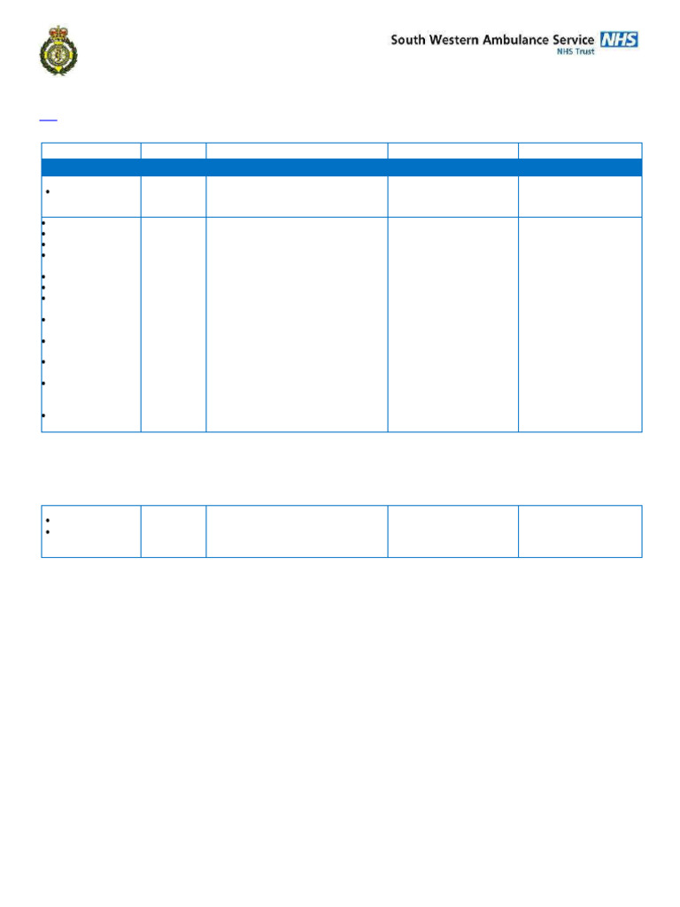 Cleaning Schedule Emergency Ambulance | PDF