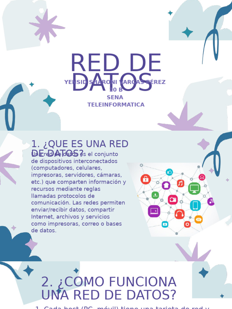 Introducción a Redes de Datos y su Función | PDF | Red de computadoras ...
