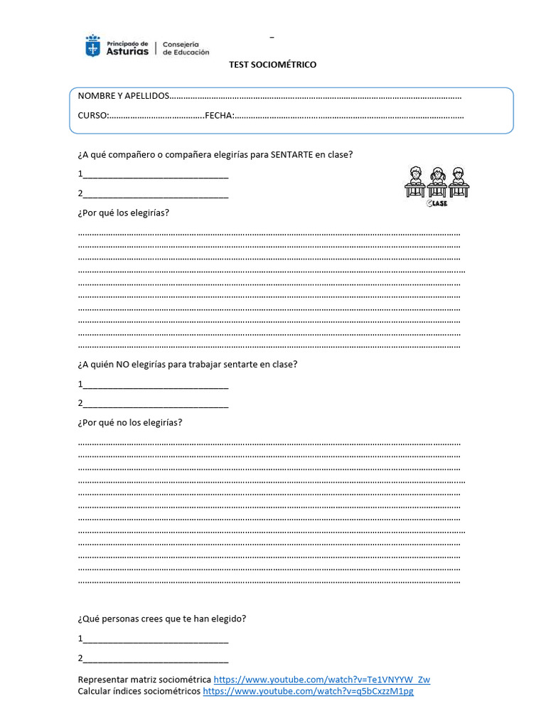 Test Sociométrico | PDF