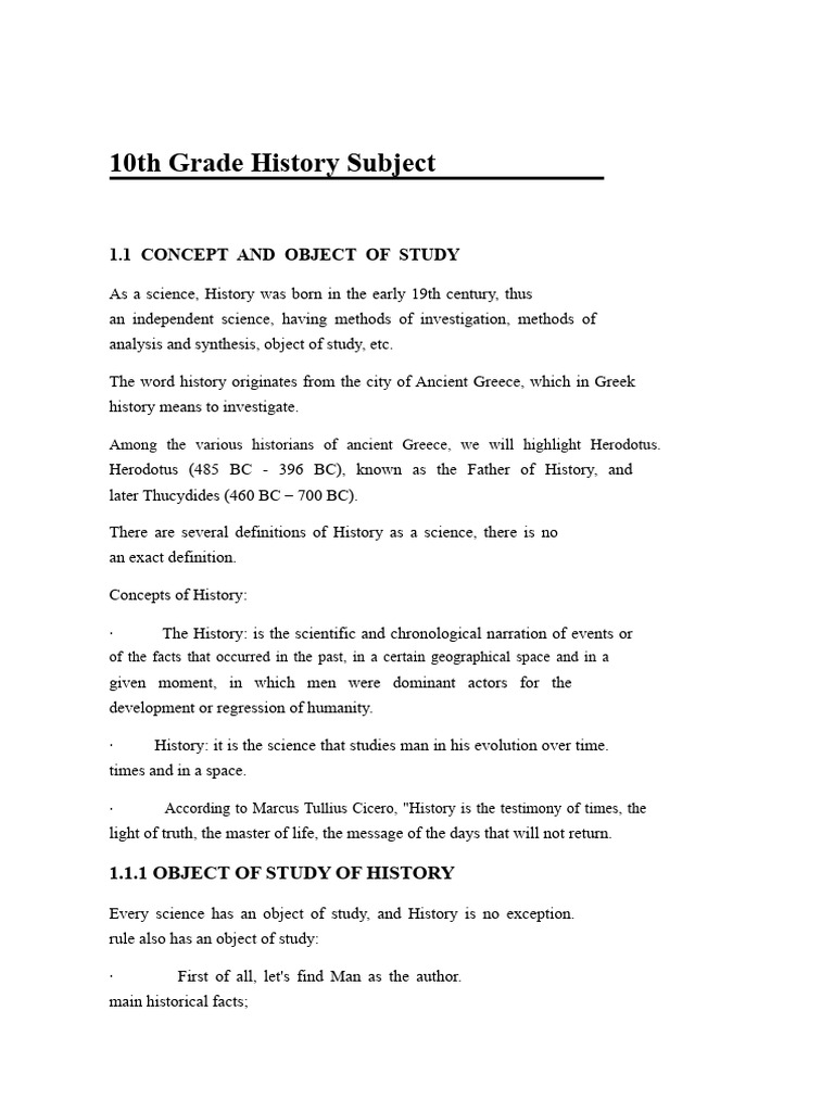 History Handbook 10th Grade | PDF | Paleolithic | Renaissance