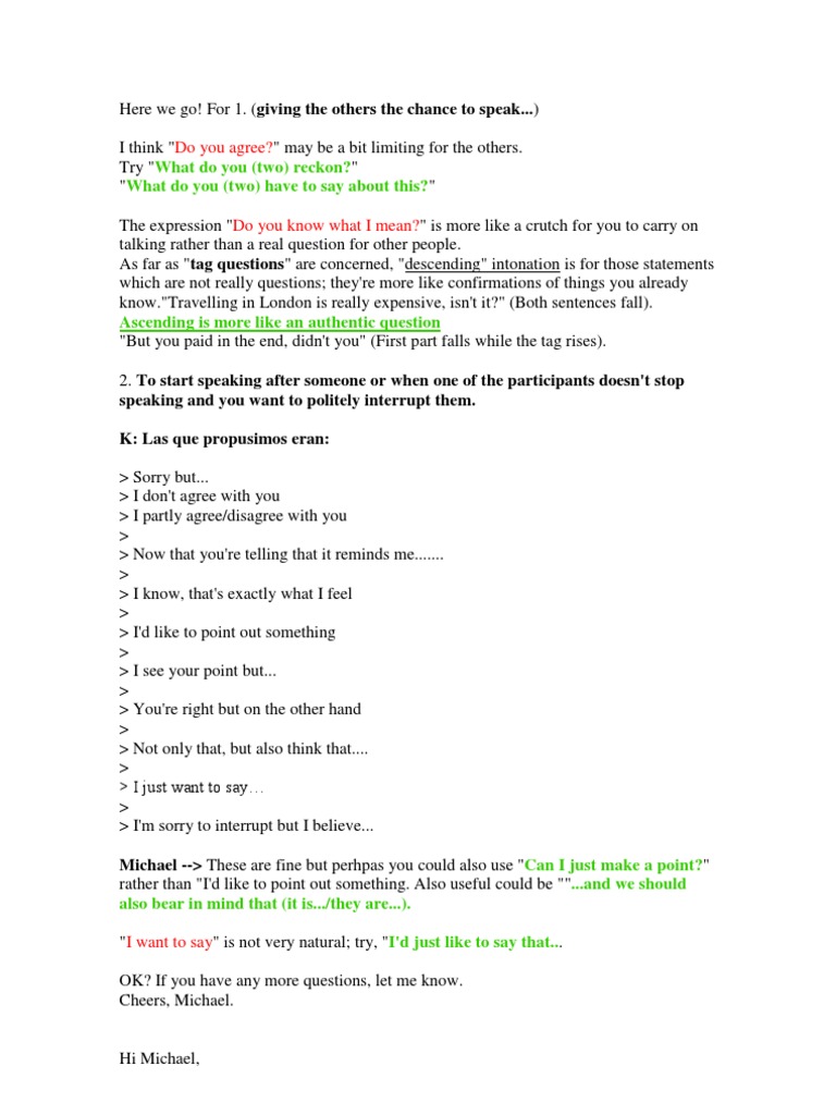 Interaction in Oral Exam | PDF | Self-Improvement