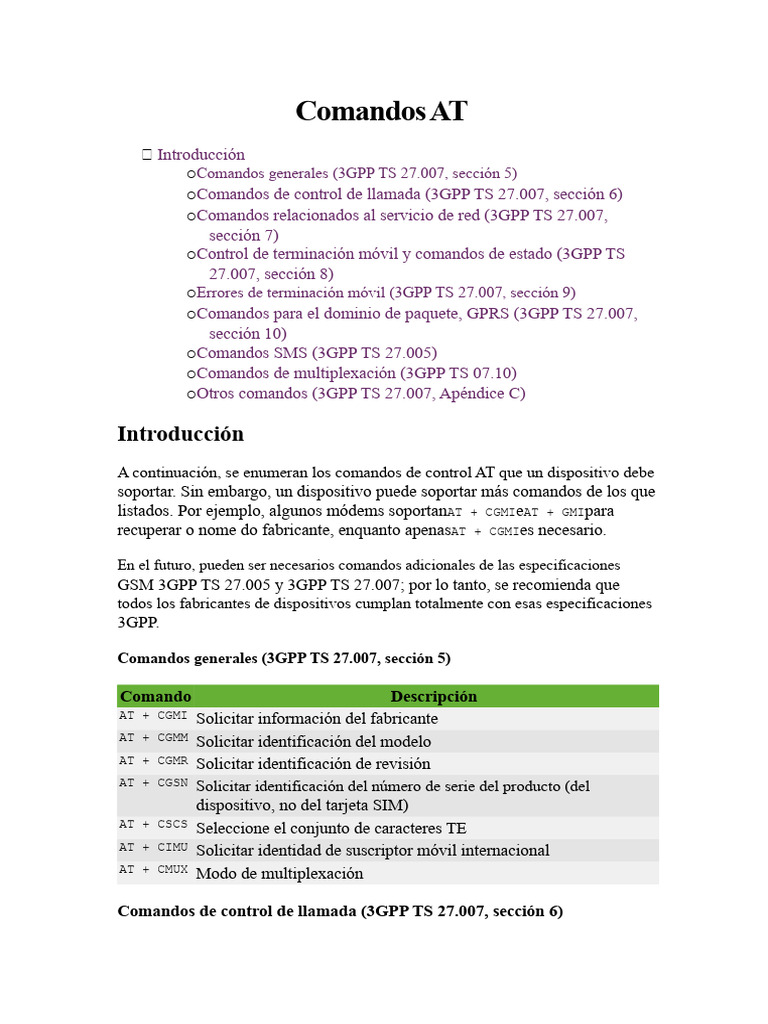 En Comandos | PDF | Módem | Telecomunicaciones