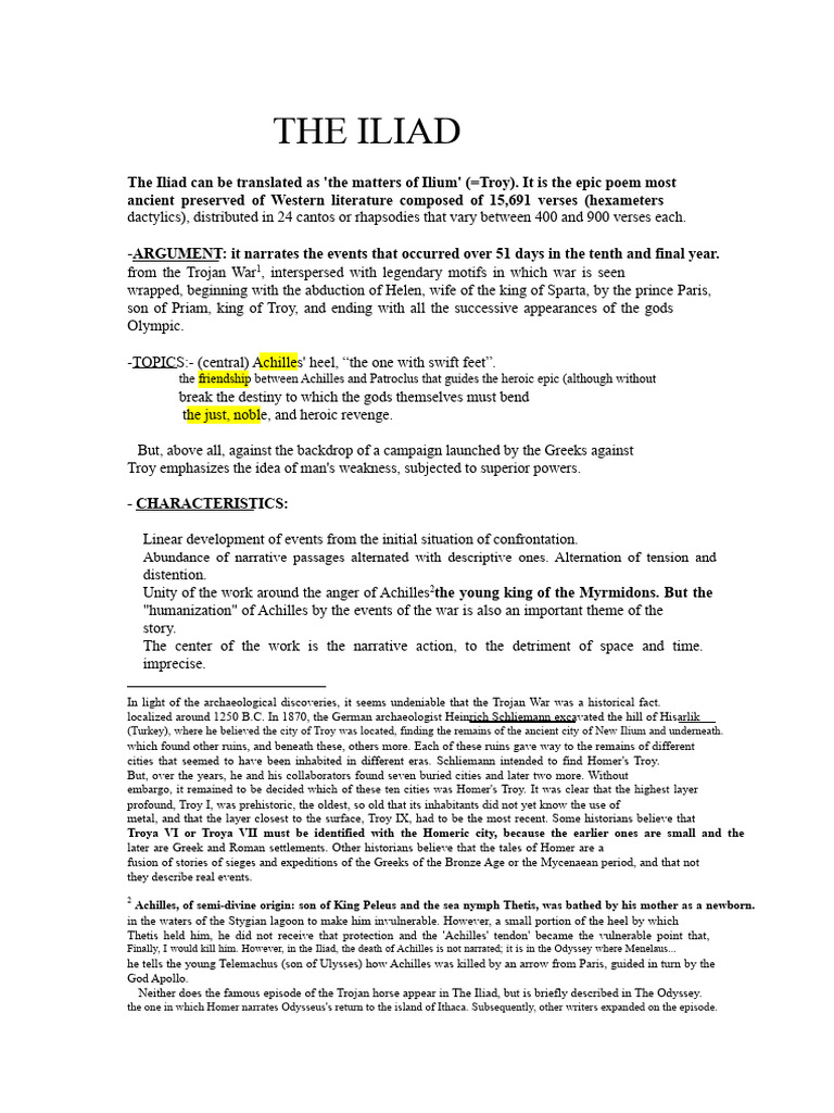 Iliad | PDF | Odysseus | Odyssey