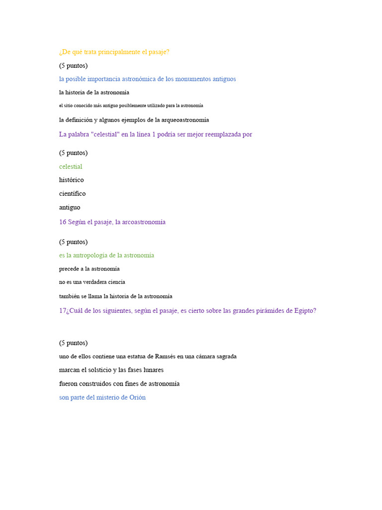 ¿De Qué Trata Principalmente El Pasaje (Recuperado Automáticamente ...