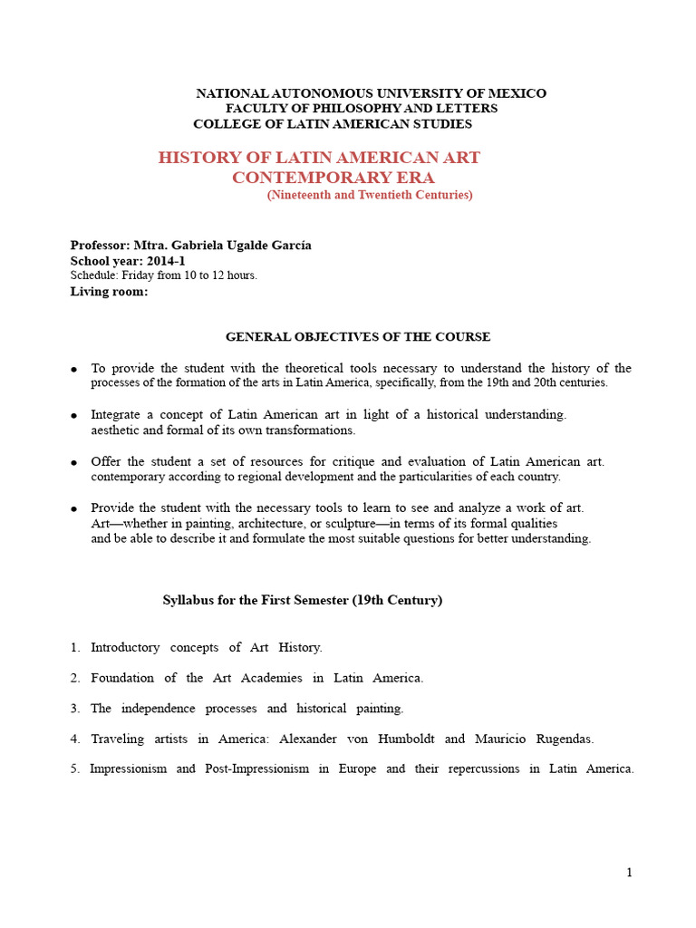 History of Latin American Art | PDF | Latin America | Concept