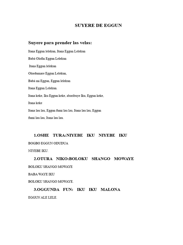 Suyere de Eggun | PDF