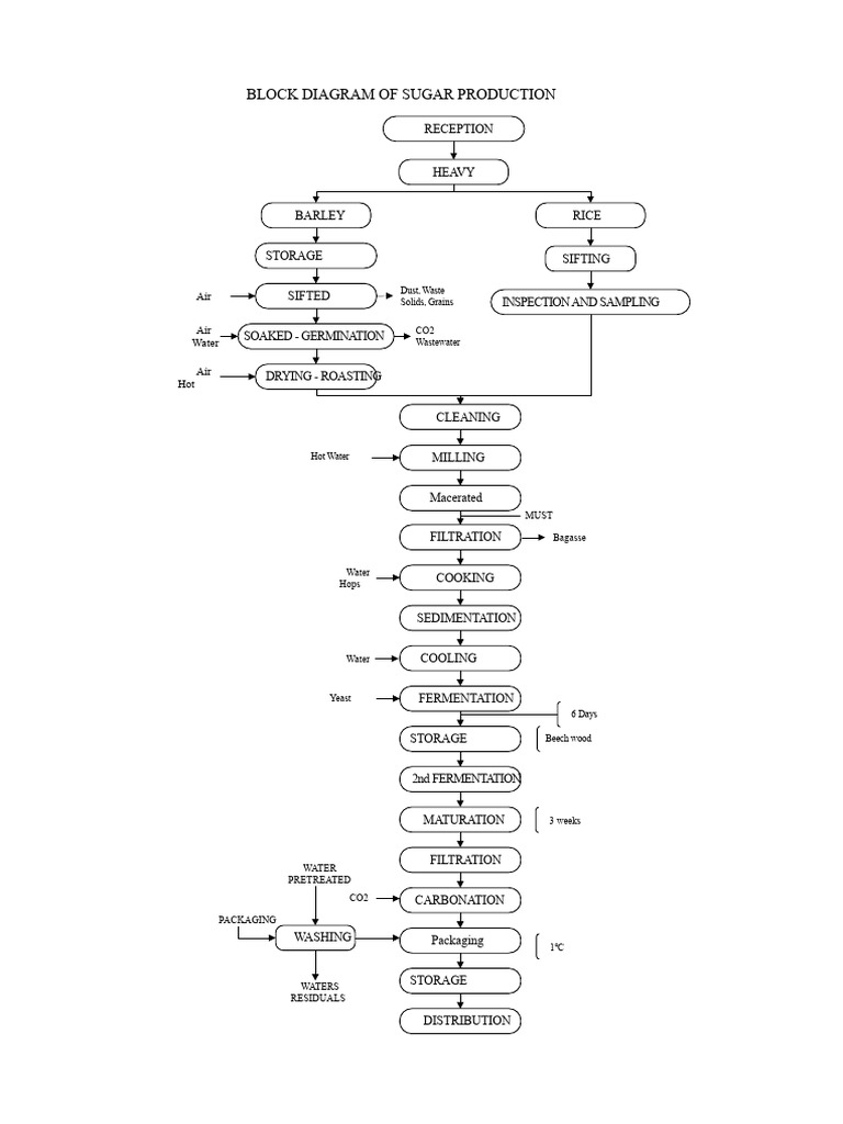 Beer Production Process Flow Diagram | PDF | Brewing | Malt