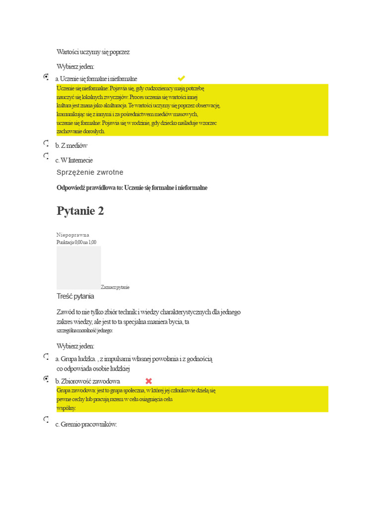 ocena jednostki 2 etyka zawodowa | PDF