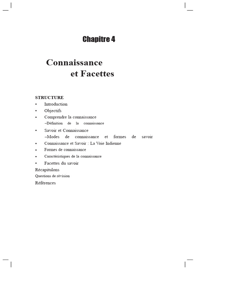 Comprendre la connaissance et le savoir | PDF | la perception ...