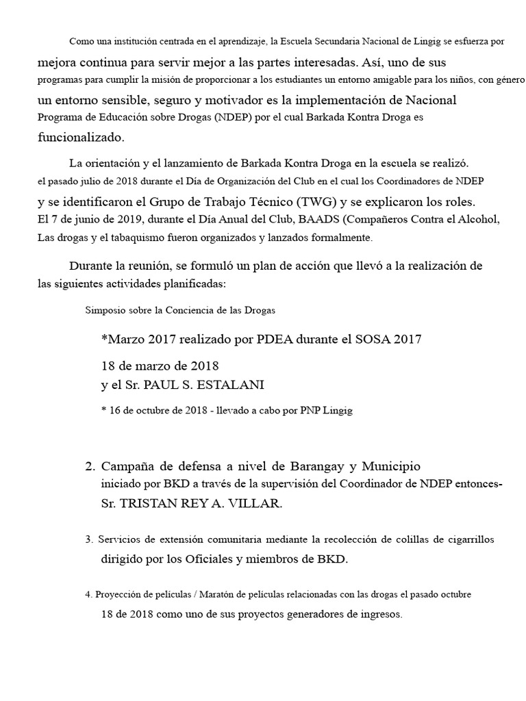 Guion de Presentación en Video de BKD Final | PDF | Escuelas