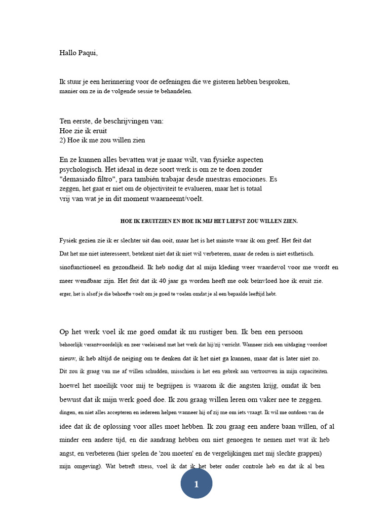Hoe Ik Eruit Zie Zoals Ik Graag Zou Willen Eruitzien | PDF