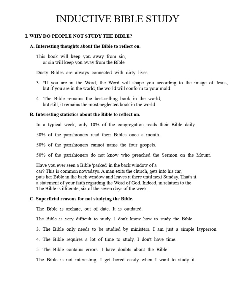 Importance of Bible Study Explained | PDF | Bible | Biblical Inerrancy