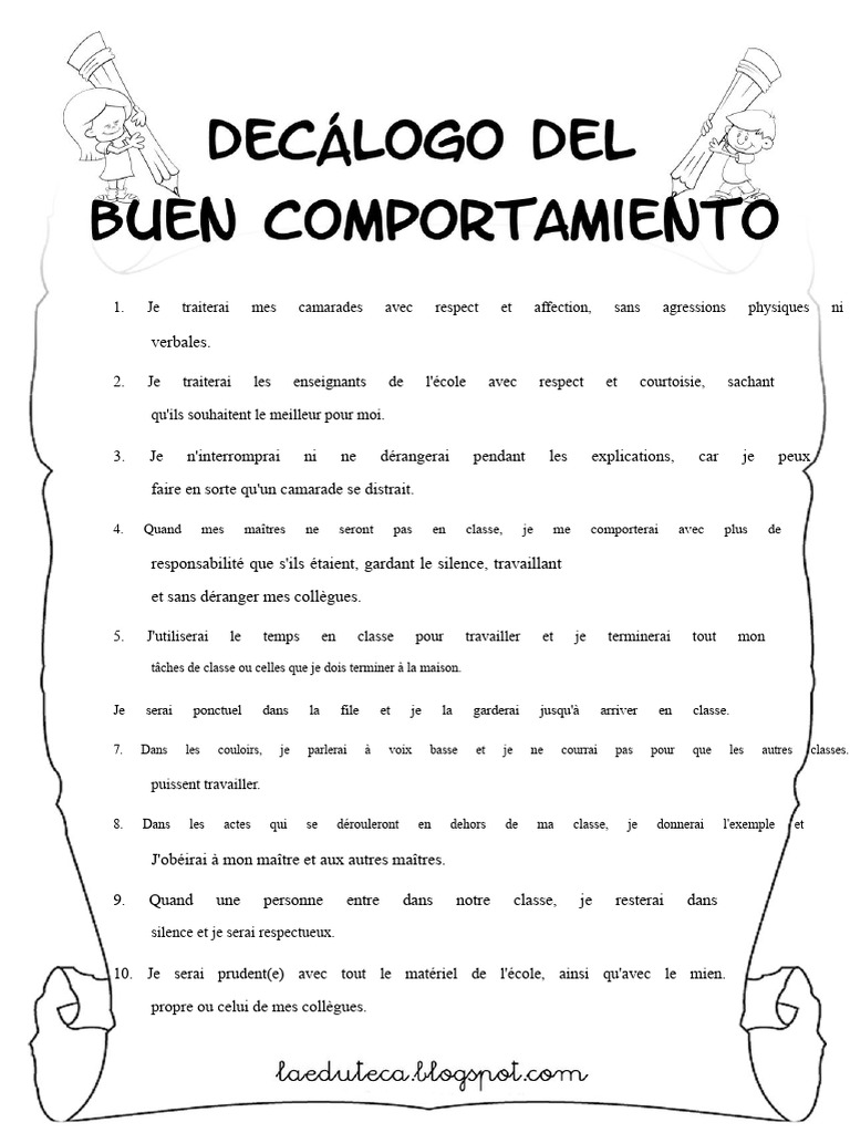 Règles de respect en milieu scolaire | PDF
