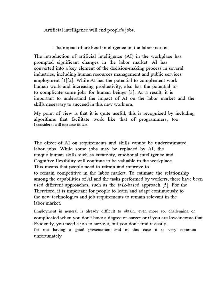 Essay on AI | PDF | Artificial Intelligence | Intelligence (AI) & Semantics