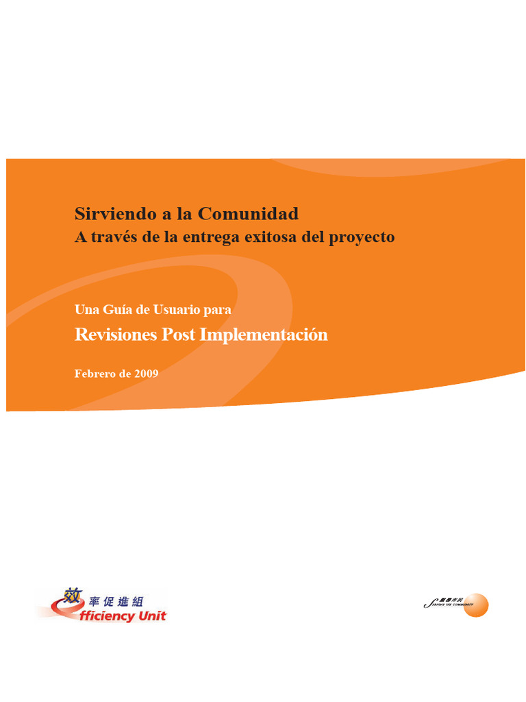 Revisión Post Implementación | PDF | Planificación | Gestión de proyectos