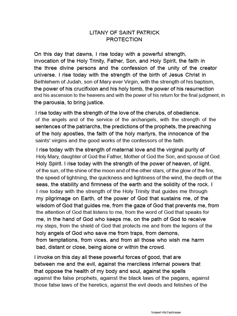 Prayer To Saint Patrick and For Economic Abundance | PDF | Jesus | Mary ...