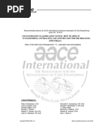 Classes of Estimates Based On Aace | PDF | Business