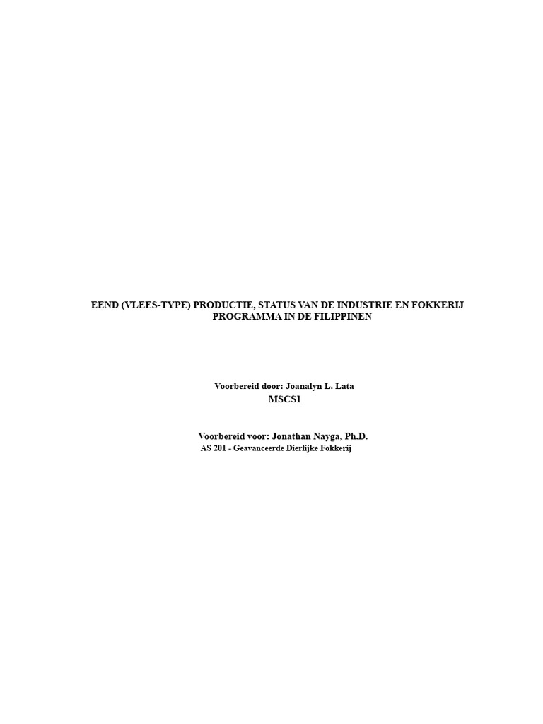 Artikelbeoordeling in Eend (Vlees-Type) | PDF