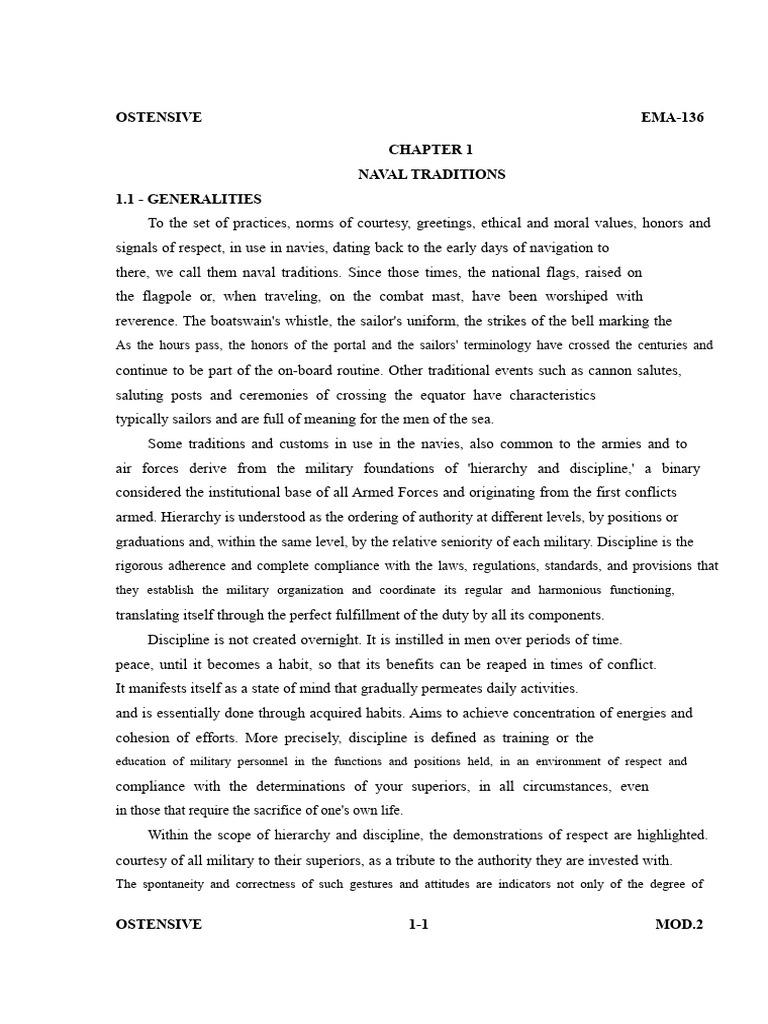 Naval Traditions and Customs Explained | PDF | Captain (Naval ...