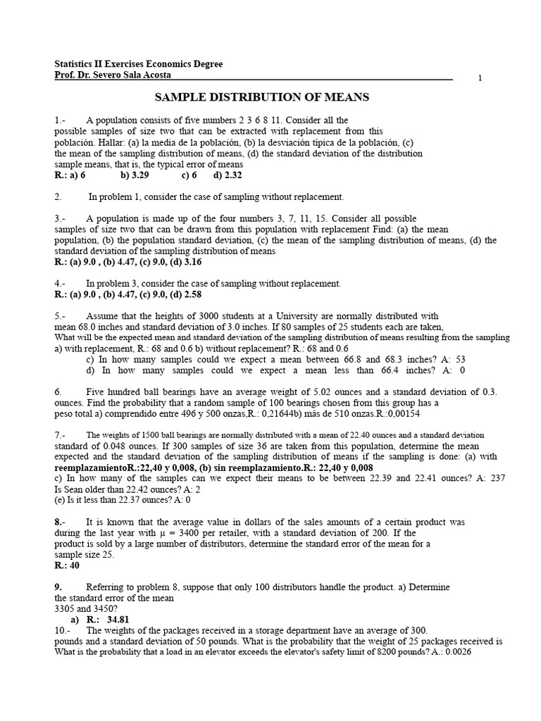 Exercise Book | PDF | Statistical Significance | Standard Deviation