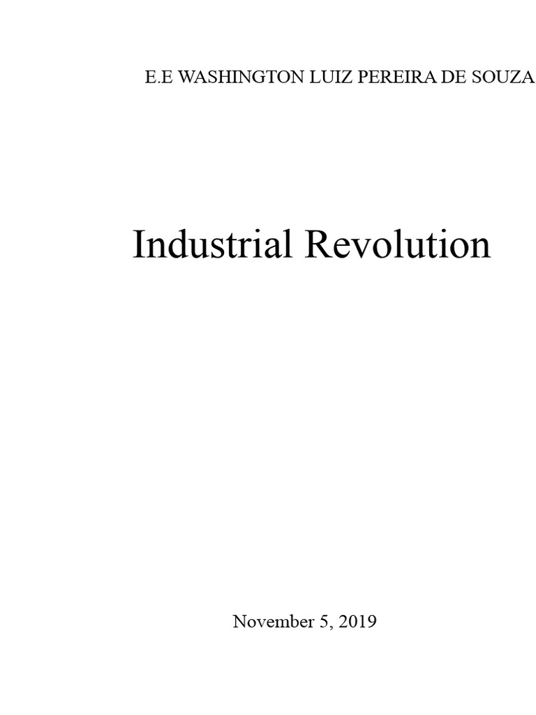 Industrial Revolution (1,2,3) | PDF | Industrial Revolution | Capitalism