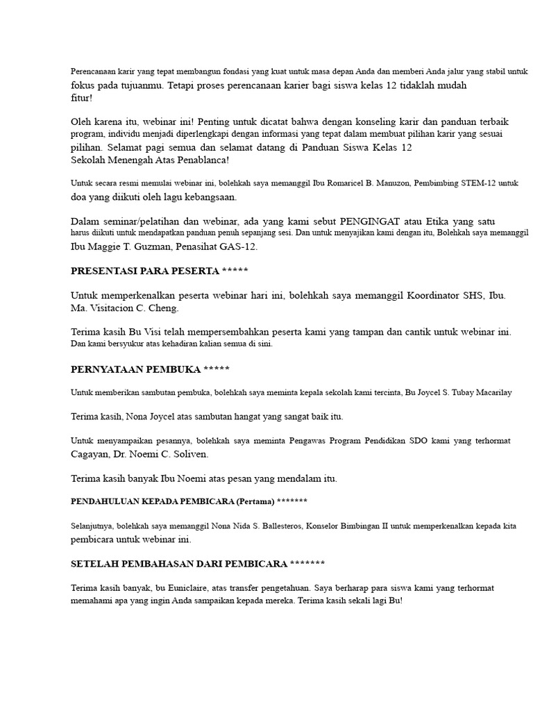 Panduan Skrip | PDF