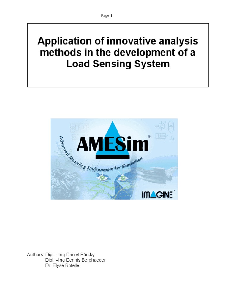 Load Sensing System | PDF | Complex Number | Mass