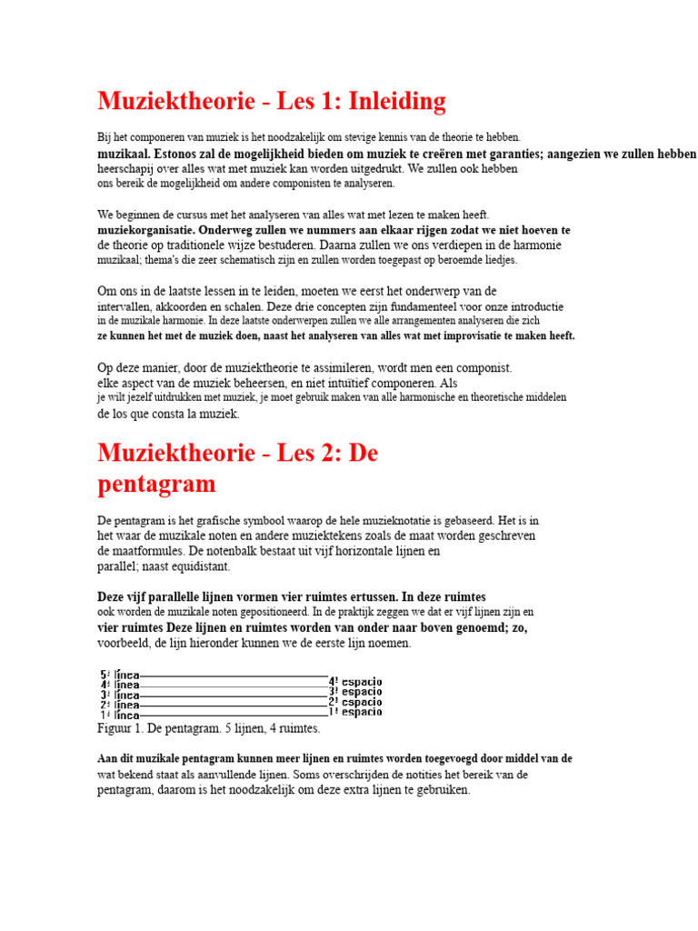 Muziektheorie | PDF