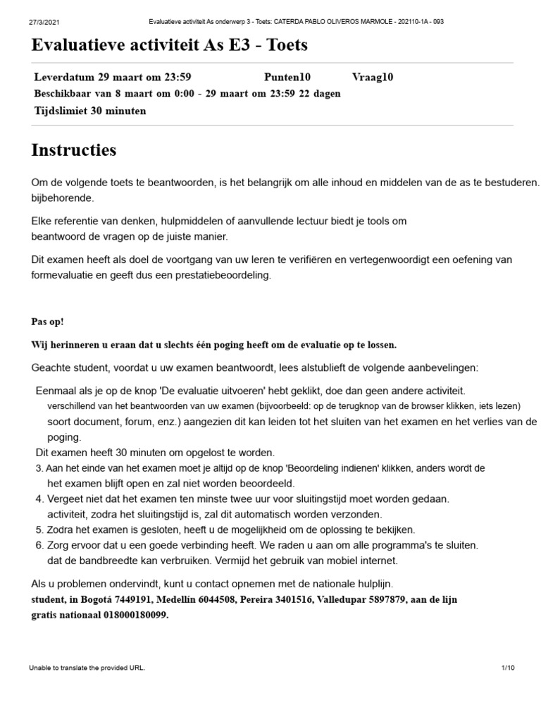 Evaluatie As 3 | PDF