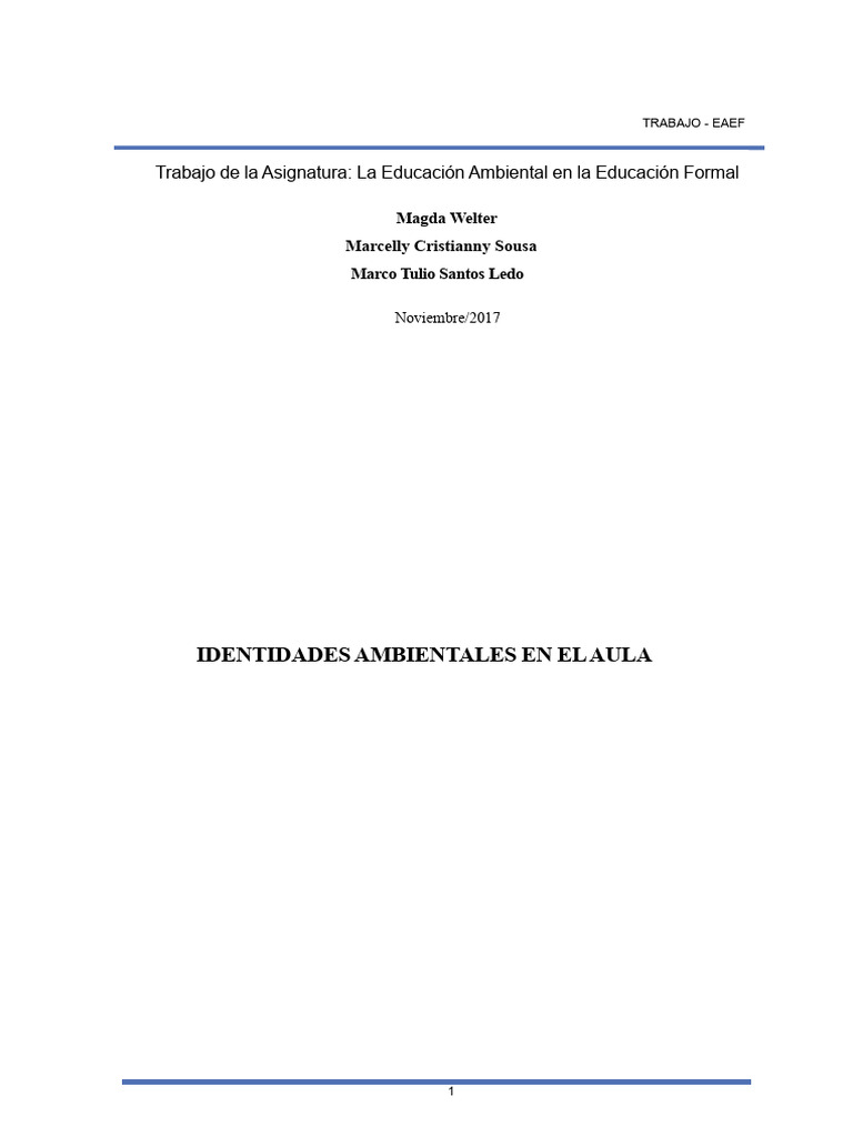 FP084-EAEF-Trabajo en Grupo | PDF | Residuos | Comunidad
