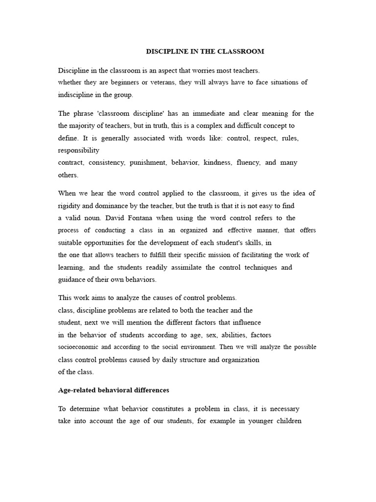 Classroom Discipline Strategies Explained | PDF | Teachers | Behavior