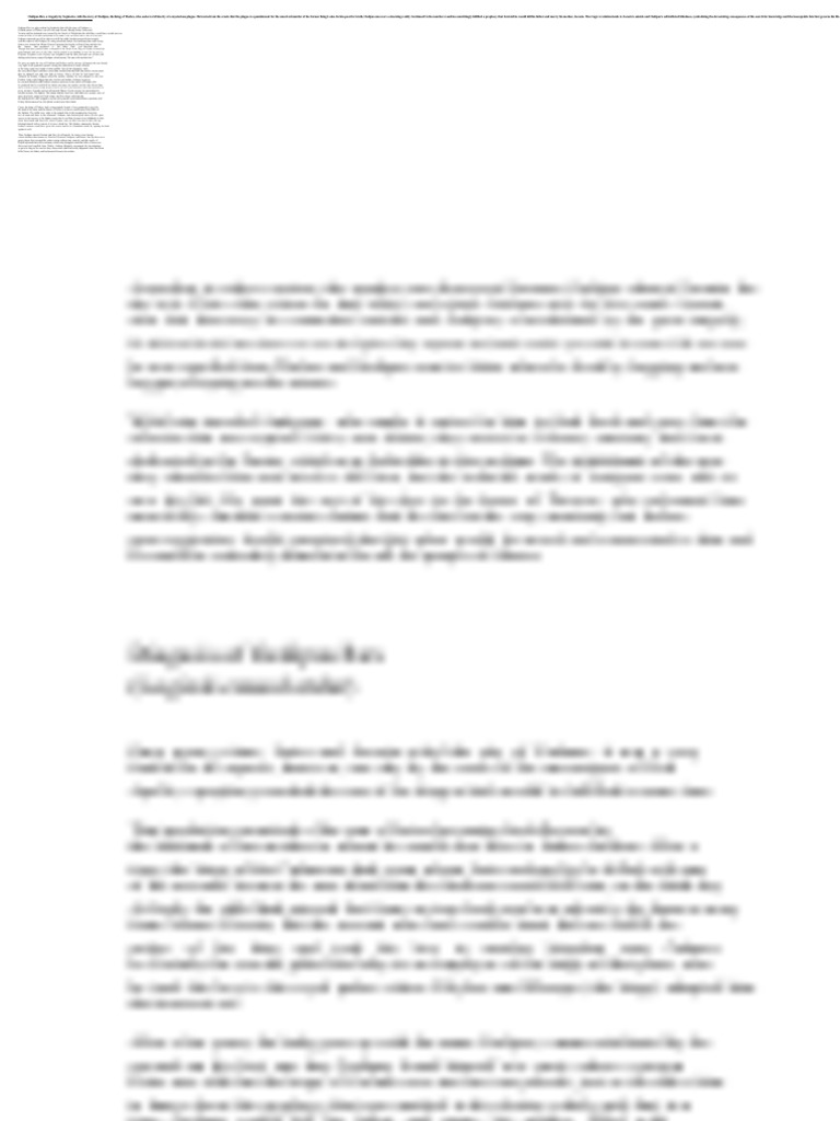 Summary of Oedipus Rex by Sophocles | PDF | Oedipus | Theban Mythology