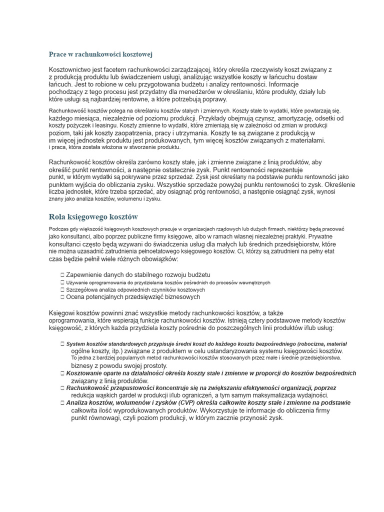 Cost Acctg | PDF