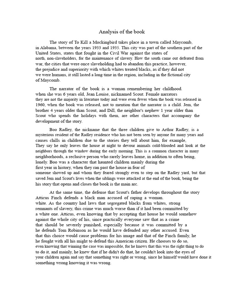 Analyzing To Kill a Mockingbird | PDF | To Kill A Mockingbird