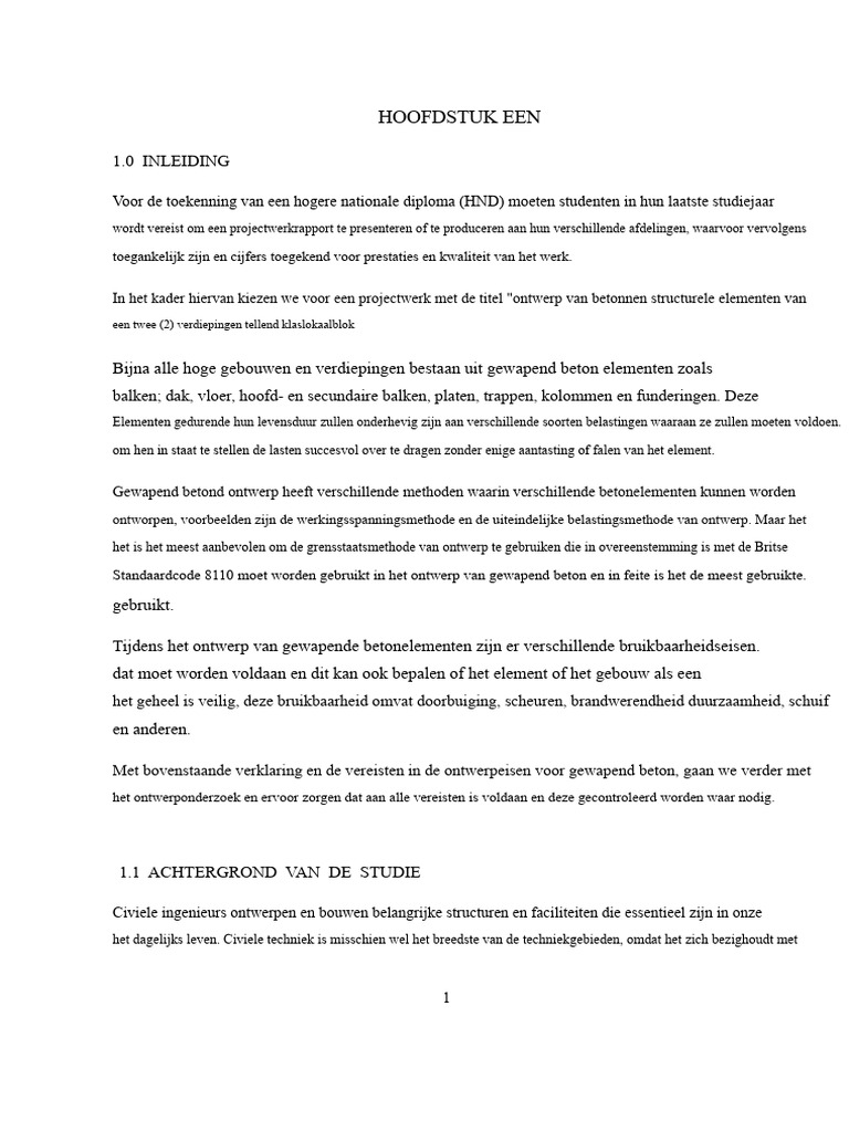 Ontwerp Van Structurele Elementen | PDF