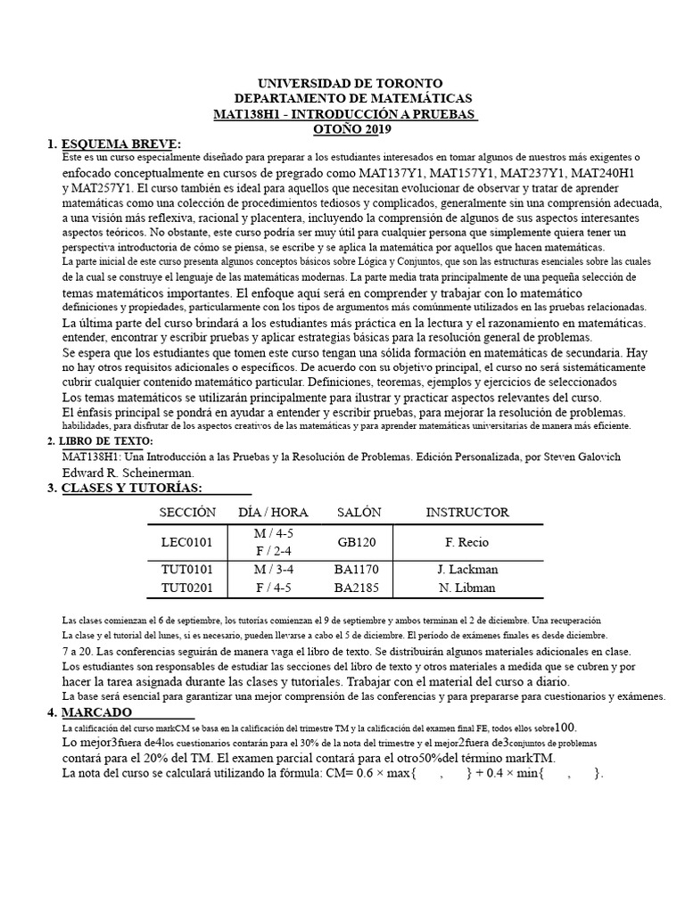 MAT138 | PDF | Matemáticas | Lógica